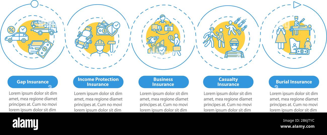 Income protection vector infographic template. Cost difference refund ...