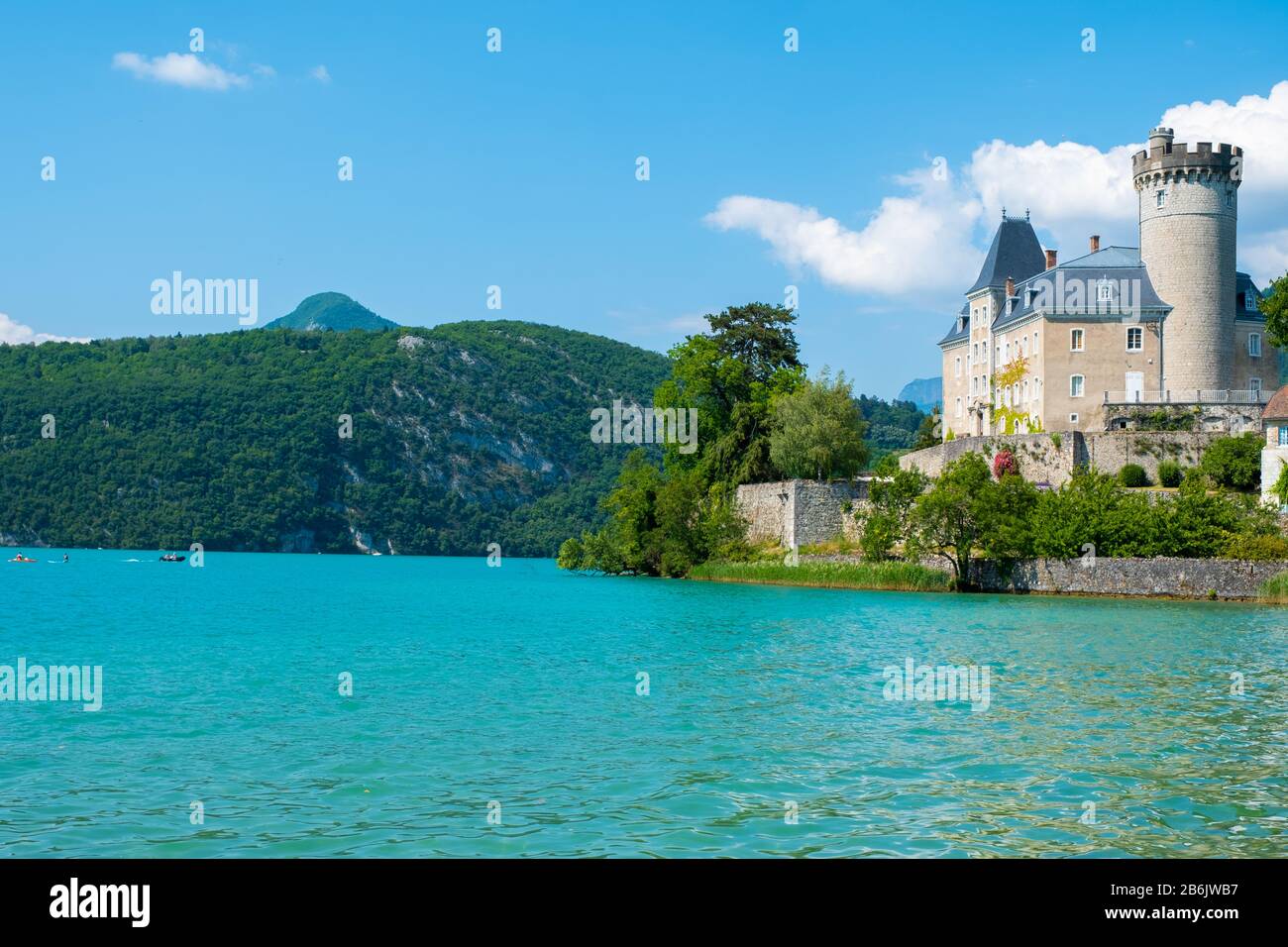 Duingt castle on Annecy lake, France Stock Photo - Alamy