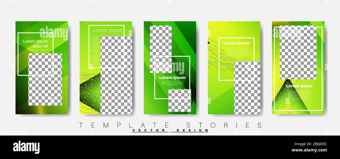 Editable Story background template. Vector Design web banner for social ...