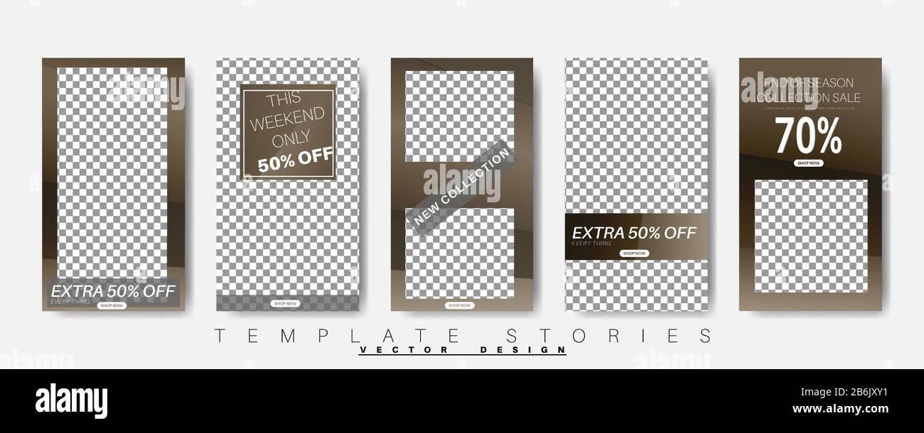 Editable Story background template. Vector Design web banner for social ...