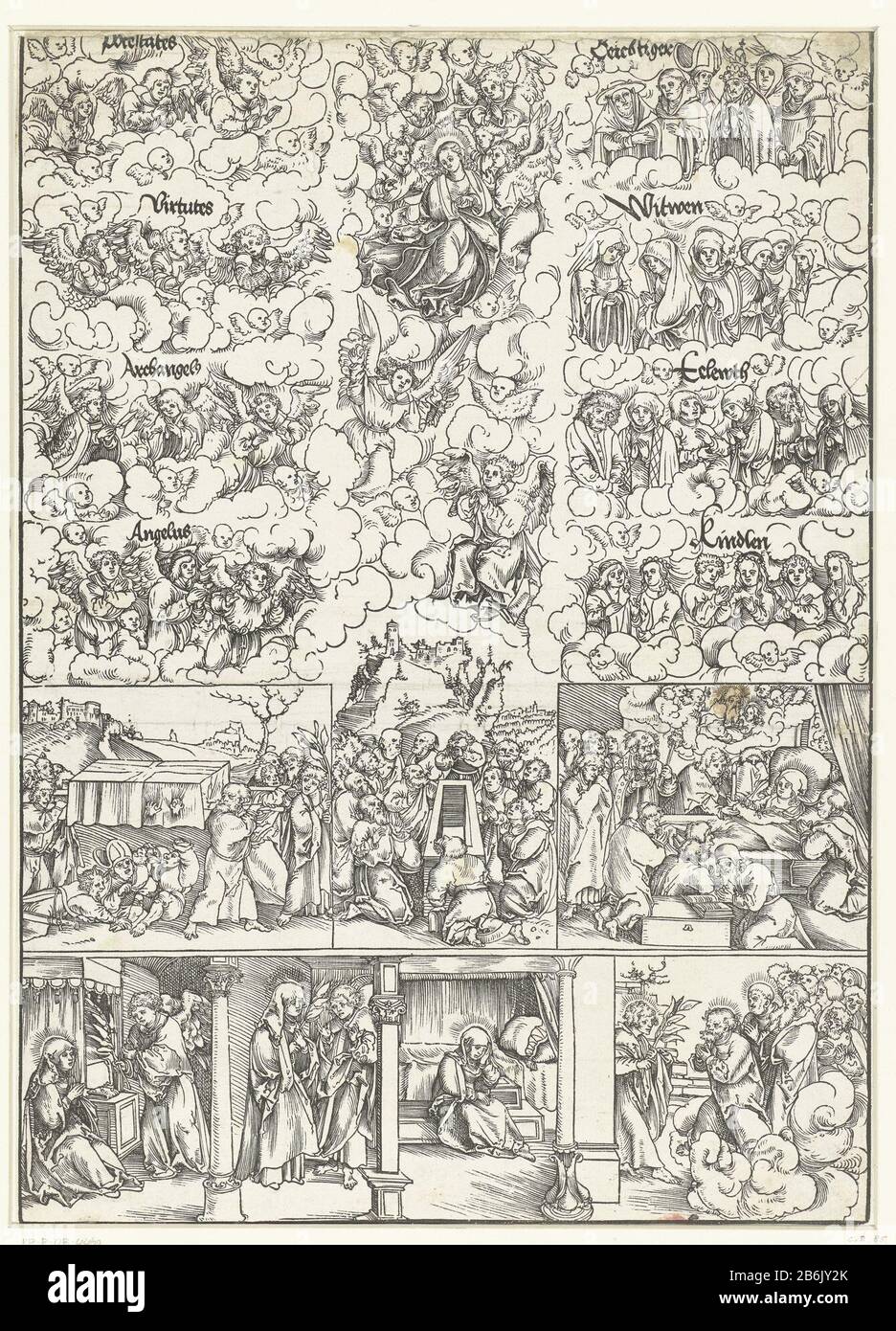 Death and Assumption of Mary Death of Mary with cycle of scenes and the ...