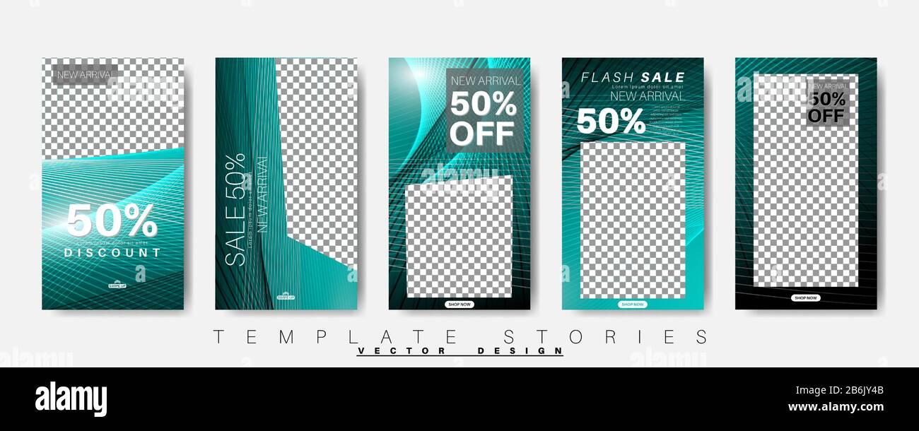 Editable Story background template. Vector Design web banner for social ...