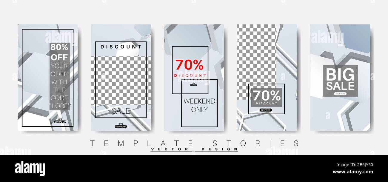 Editable Story background template. Vector Design web banner for social ...