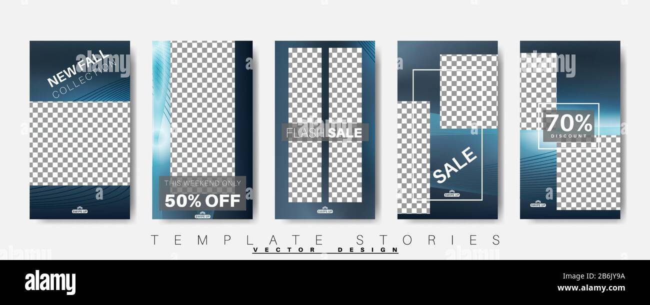 Editable Story background template. Vector Design web banner for social ...