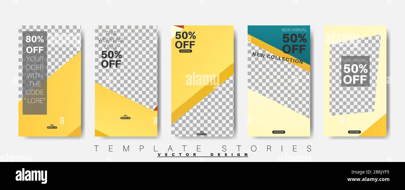 Editable Story background template. Vector Design web banner for social ...