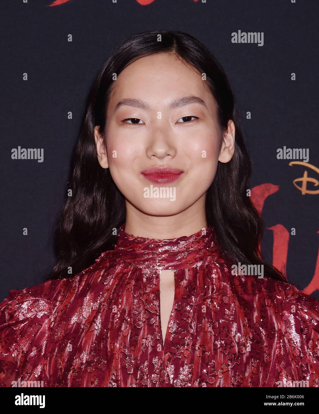 HOLLYWOOD, CA - MARCH 09: Madison Hu attends the premiere of Disney's ...