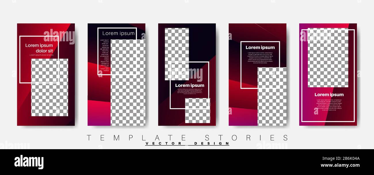 Editable Story background template. Vector Design web banner for social ...