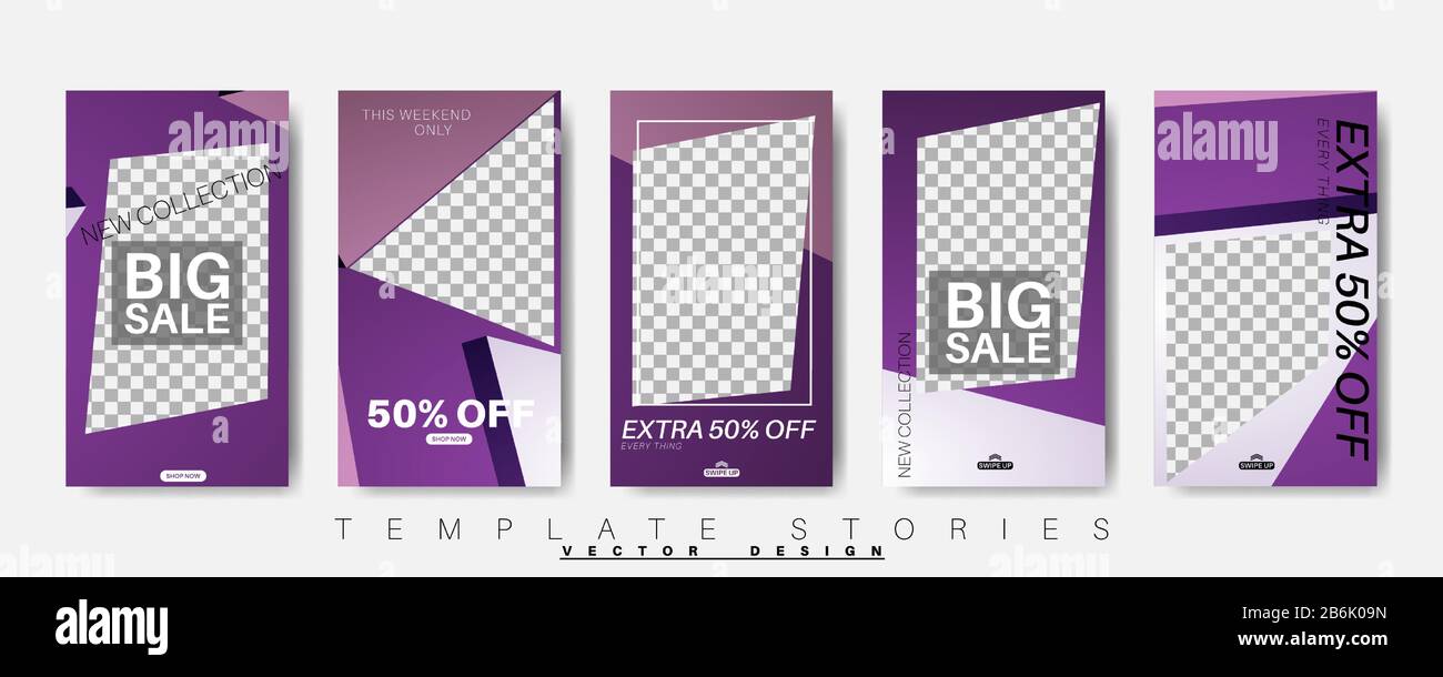 Editable Story background template. Vector Design web banner for social ...