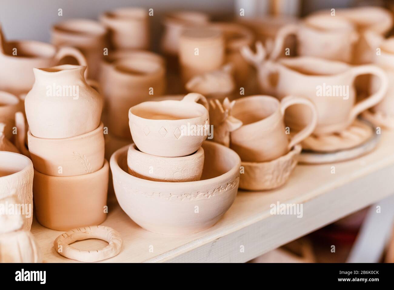 Pottery drying shelf hi-res stock photography and images - Alamy