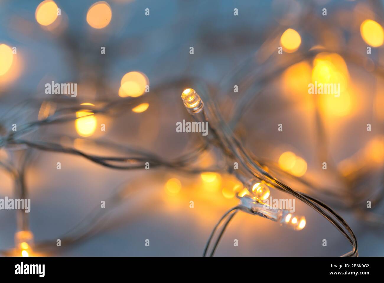 christmas, holidays and illumination concept - close up of electric ...