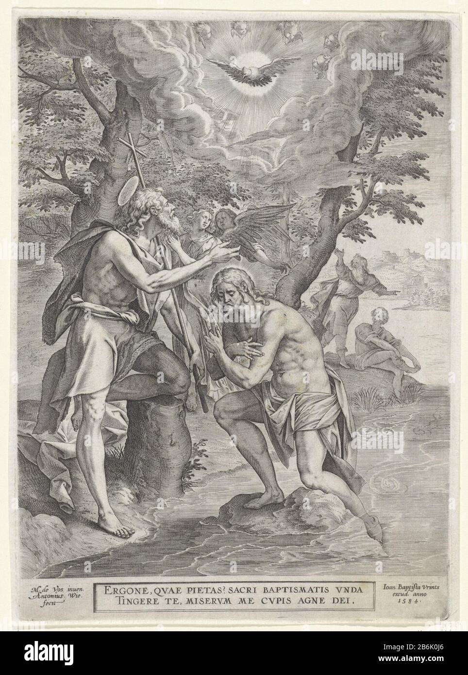 1584 christ is baptized by john the baptist hi-res stock photography and images - Alamy