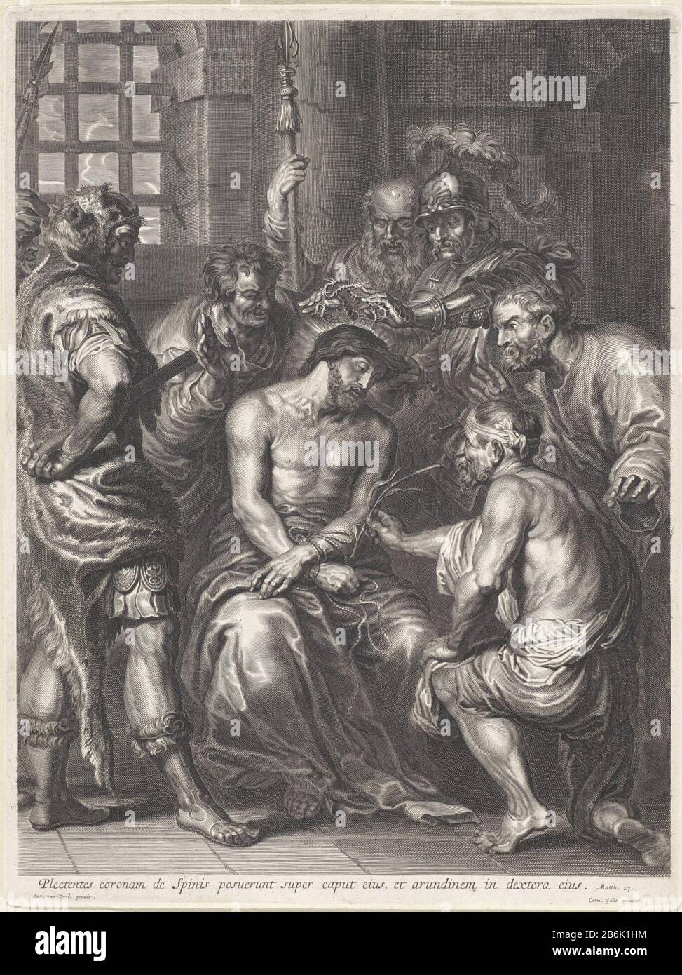 Crowning with Thorns Christ is surrounded by some soldiers house of ...