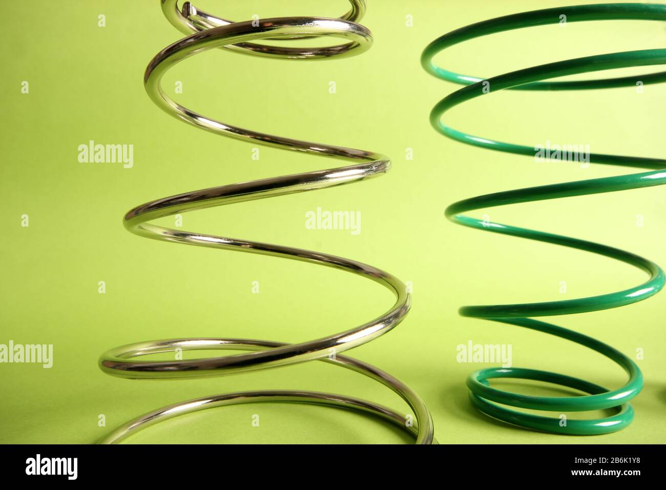 new metal springs texture background Stock Photo - Alamy