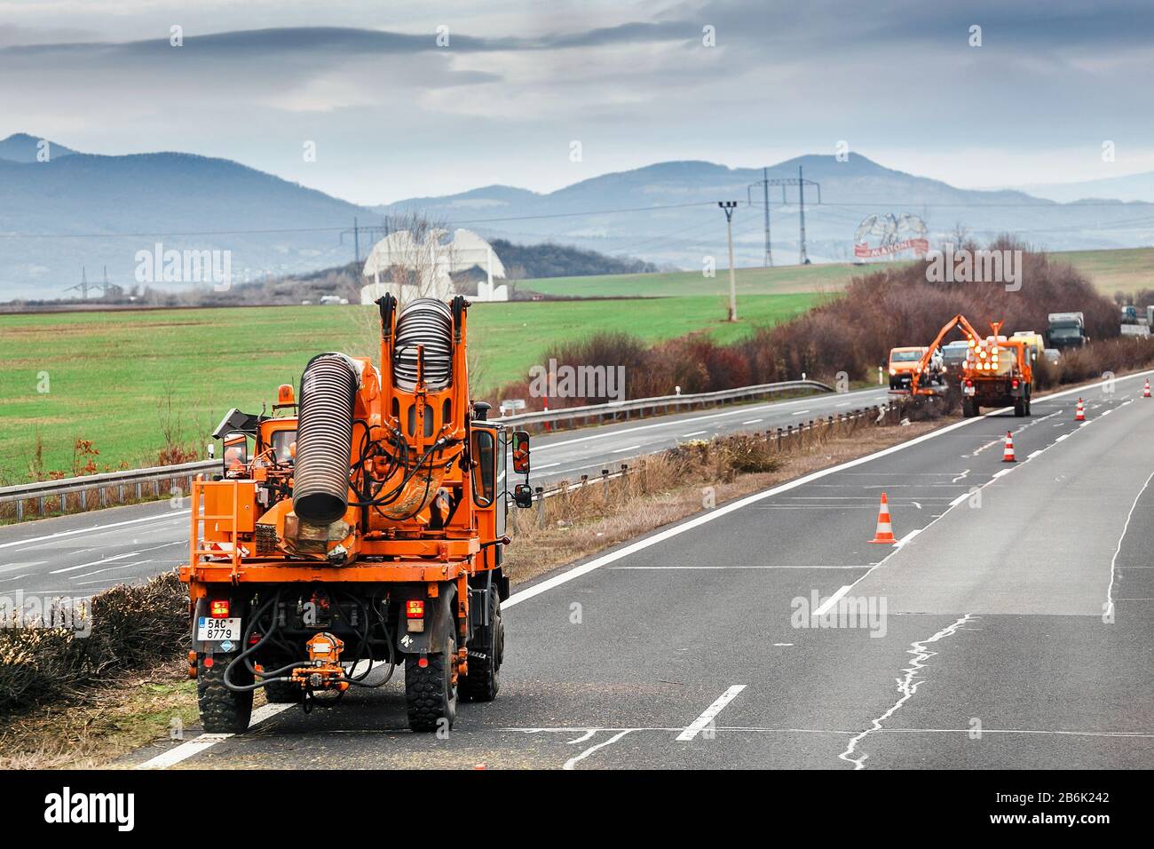 Compact street sweeper hi-res stock photography and images - Alamy
