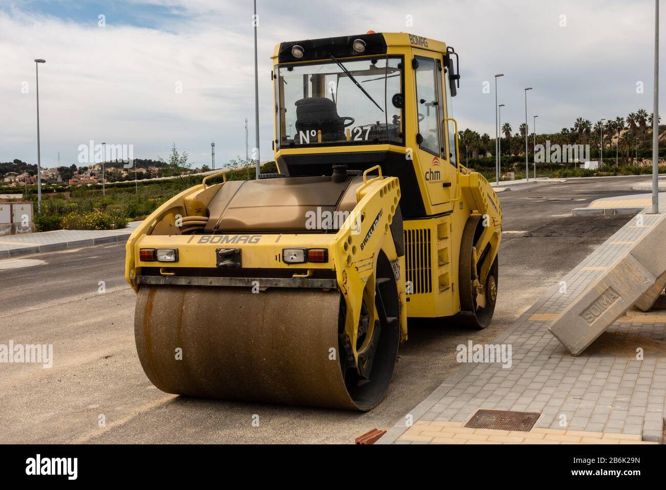 Large Road roller Stock Photo - Alamy