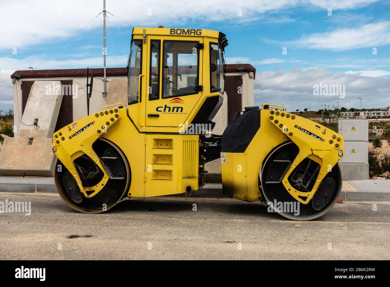 Large Road roller Stock Photo - Alamy
