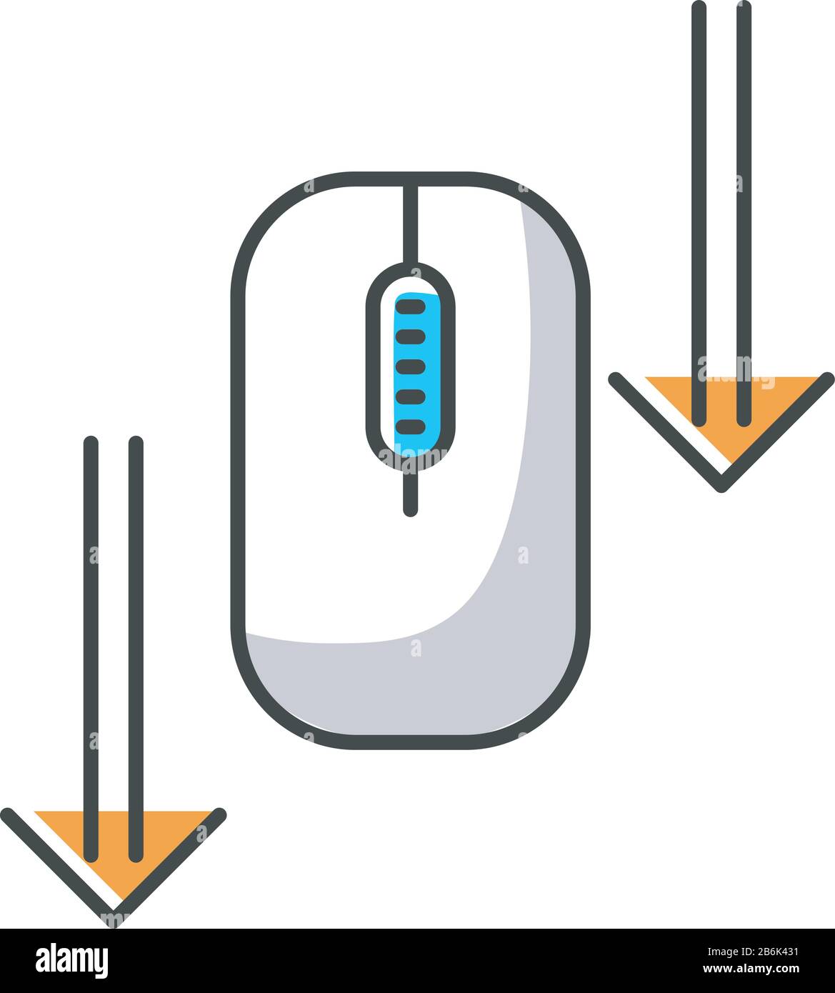 Two button mouse Stock Vector Images - Alamy