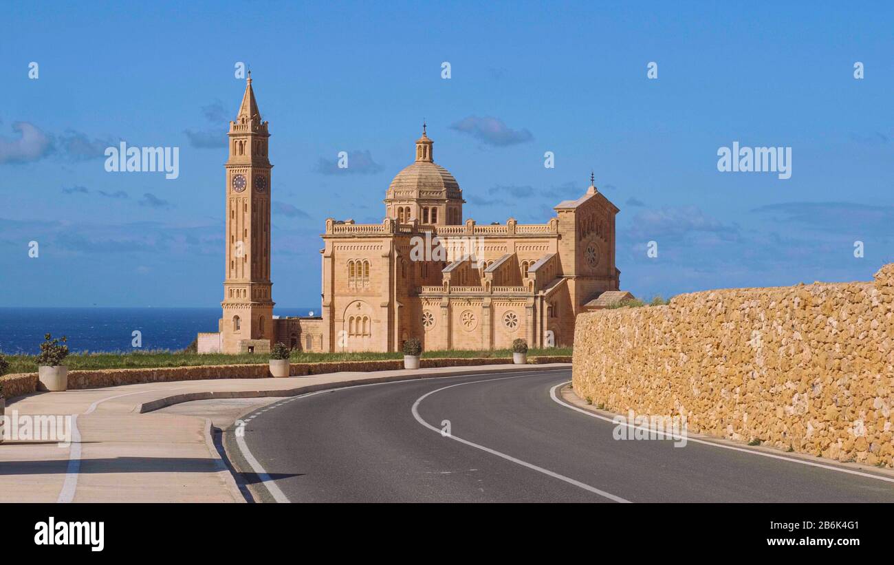 Ta Pinu Church on Gozo is a famous landmark on the island Stock Photo ...