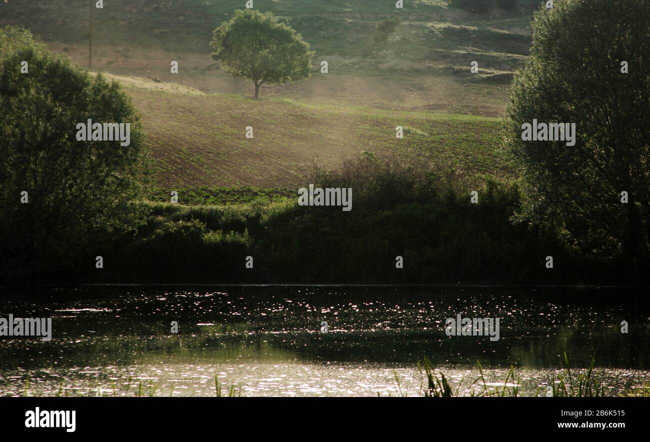 Beautiful lake view Stock Photo - Alamy