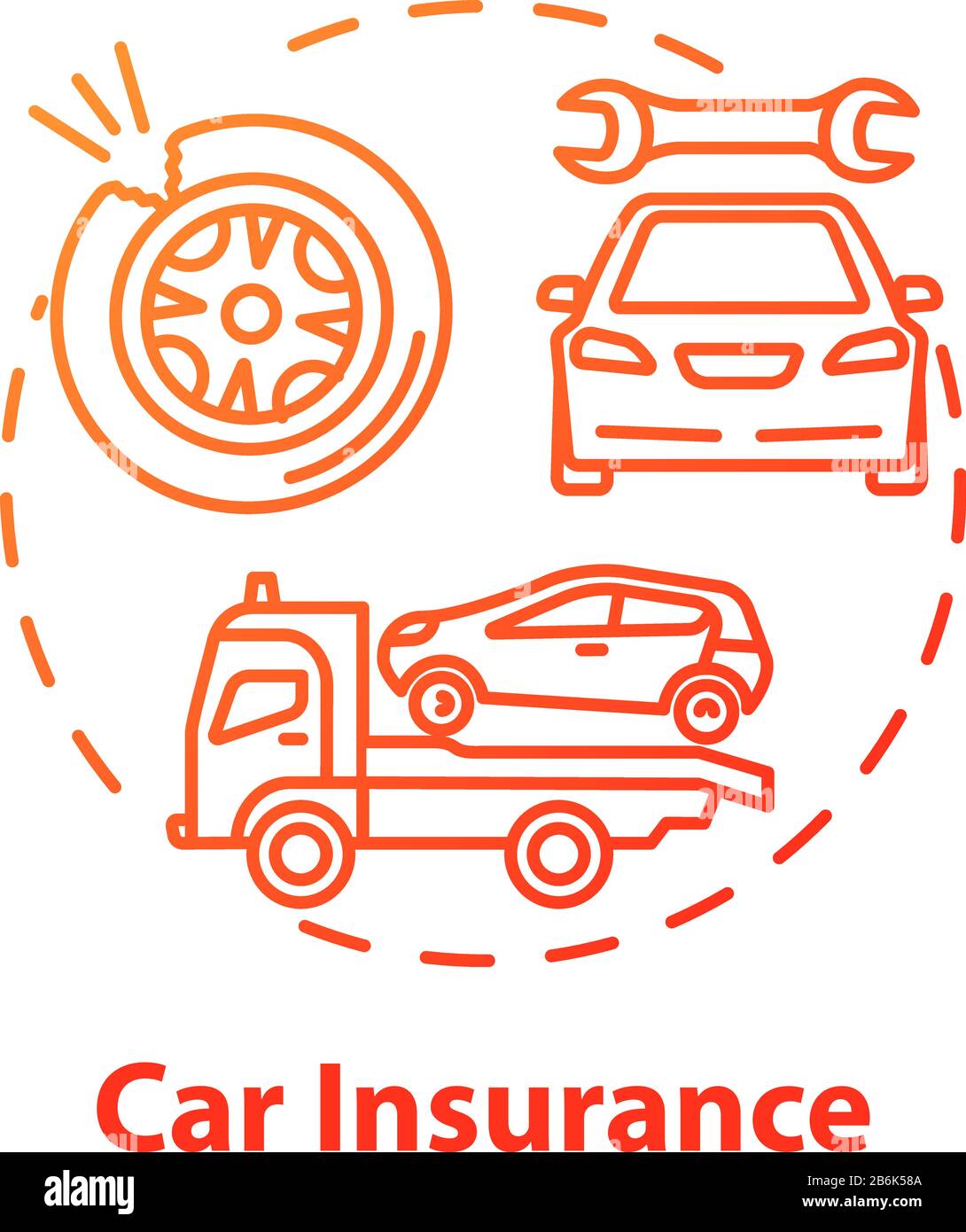 Auto liability insurance Stock Vector Images - Alamy