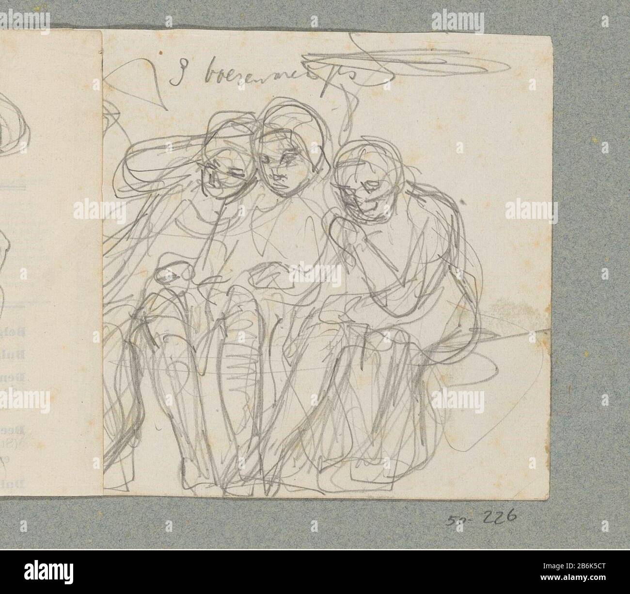Three peasant girls and a child Three peasant girls and a child object ...