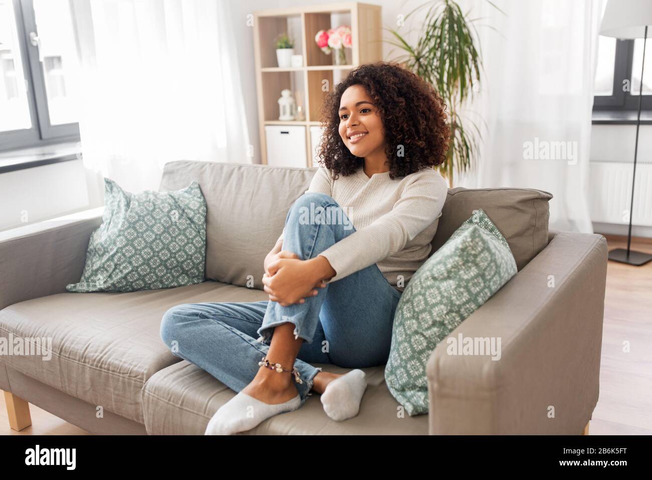 People Race Ethnicity And Portrait Concept Happy African American