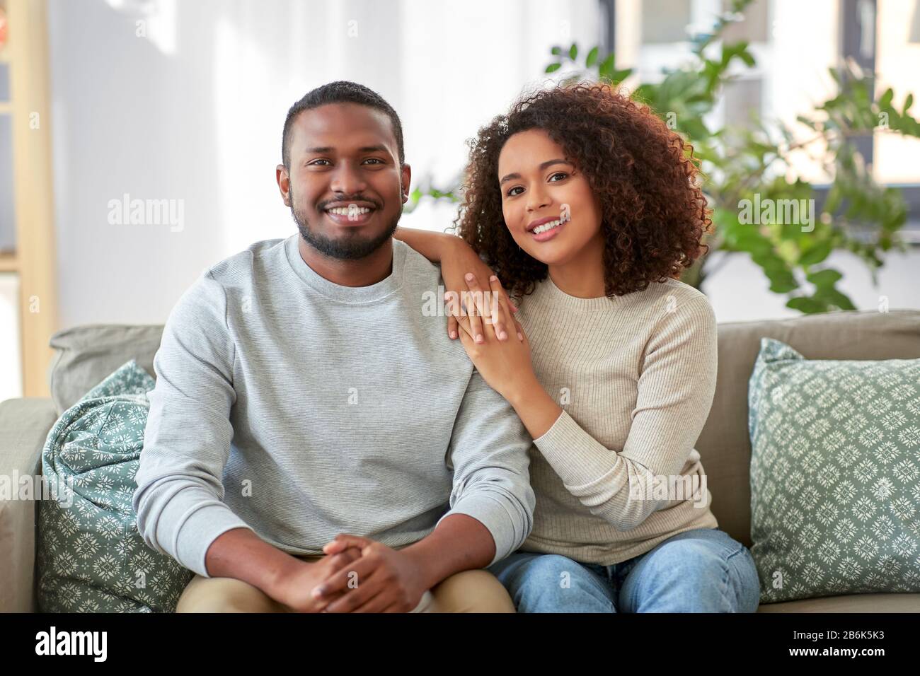 Happy african american couple hi-res stock photography and images - Alamy