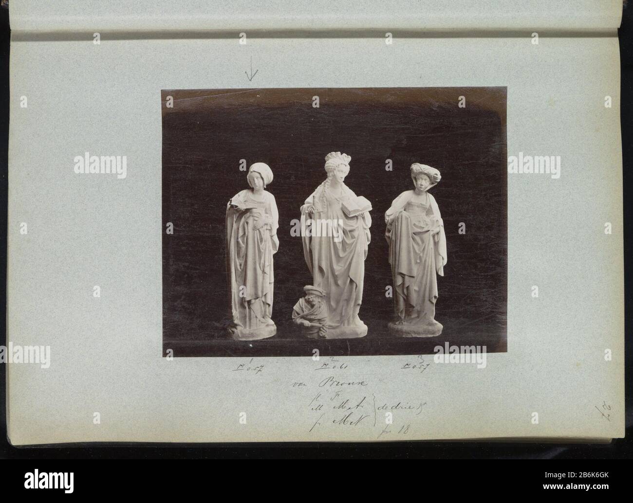 Three plaster casts of sculptures Three plaster casts of sculptures ...