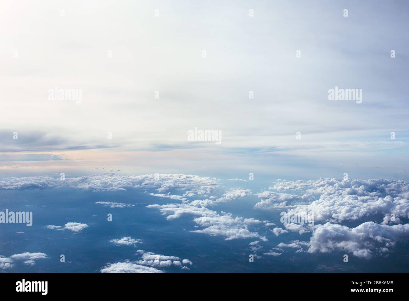 beautiful amazing view to the sky from the aircraft Stock Photo - Alamy