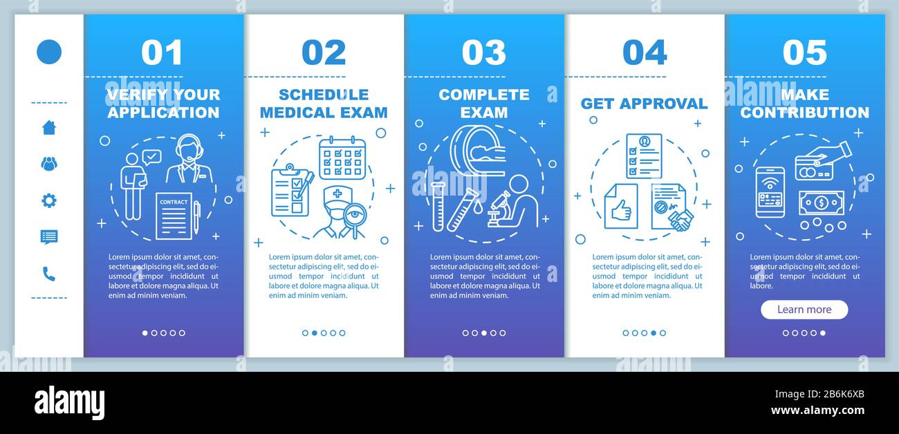 Financial support onboarding vector template. Customer help. Contract ...