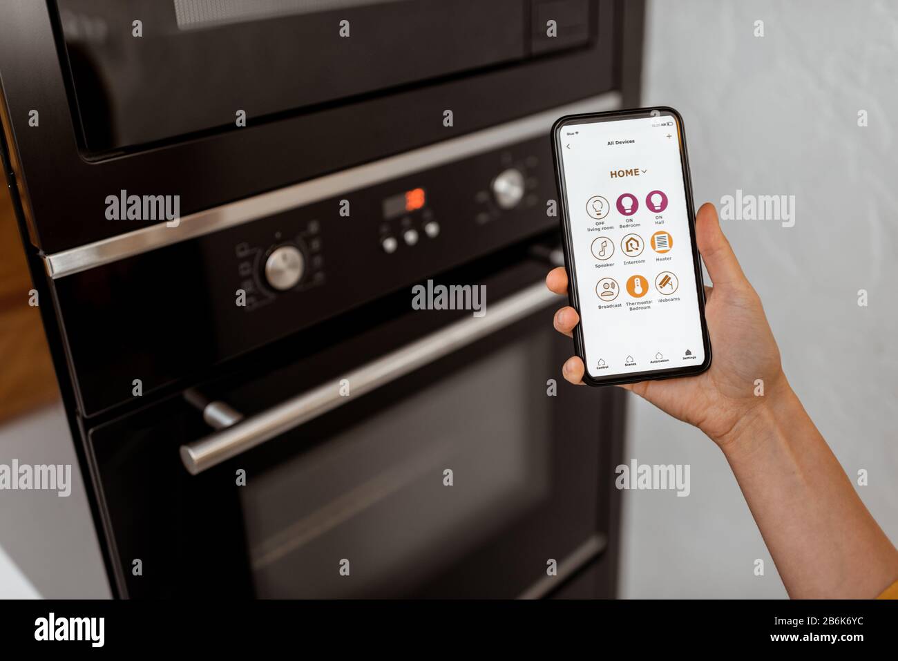 Mobile control oven hi-res stock photography and images - Alamy