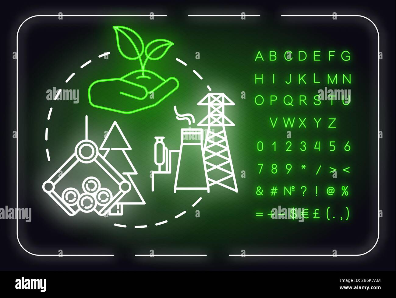 Environmental planning neon light concept icon. Sustainability ...