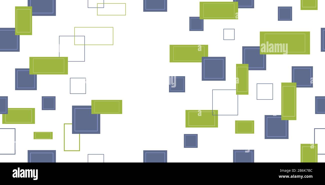 Seamless pattern from rectangles and squares. Vector illustration ...