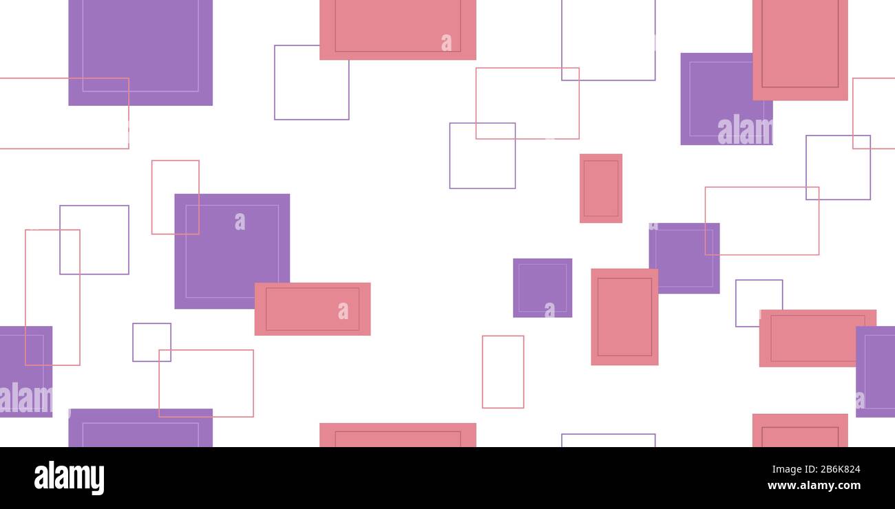 Seamless pattern from colorful rectangles and squares. Vector ...