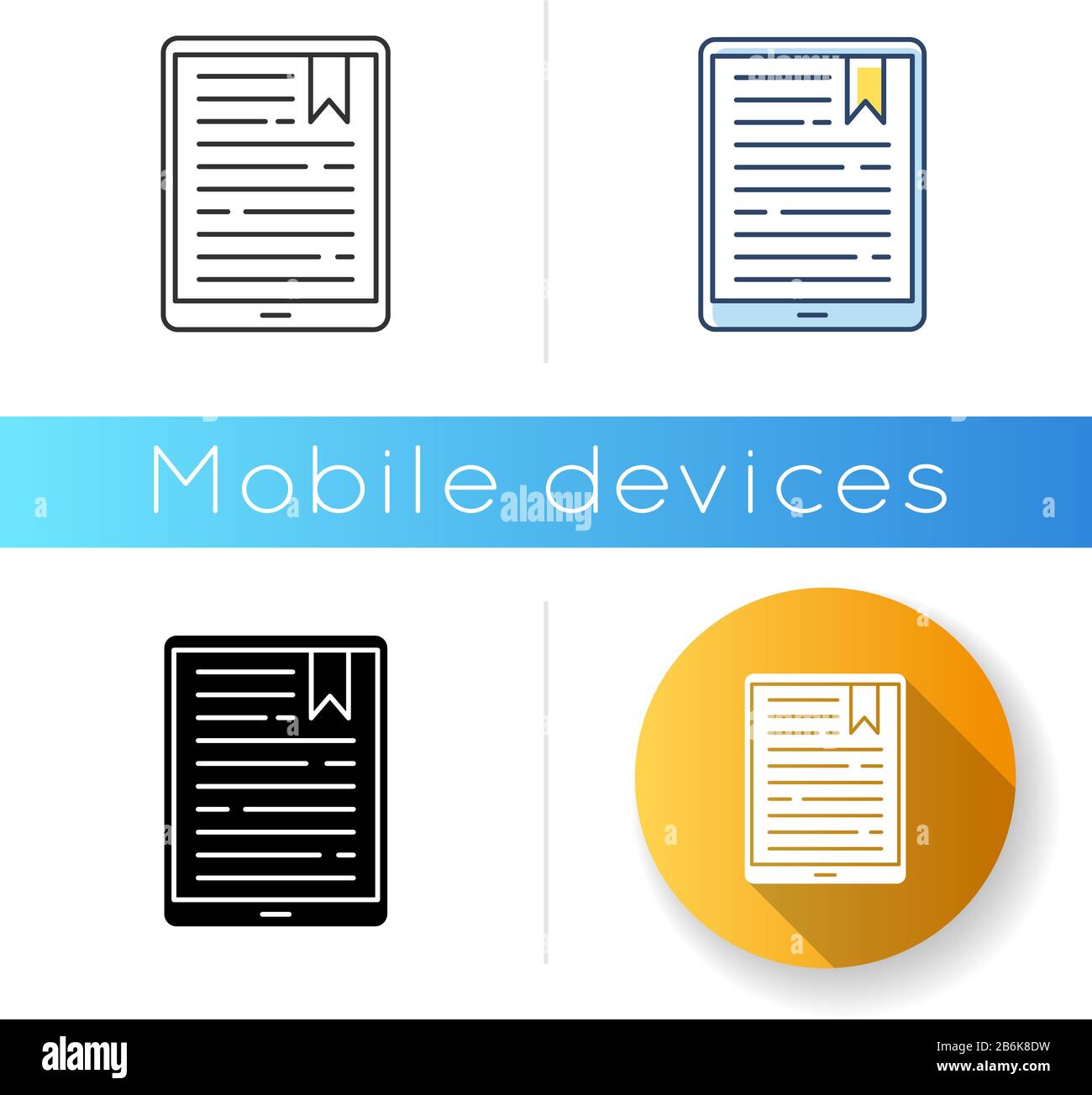 Handheld e-reader icon. E-book. Electronic book. Digital reading ...