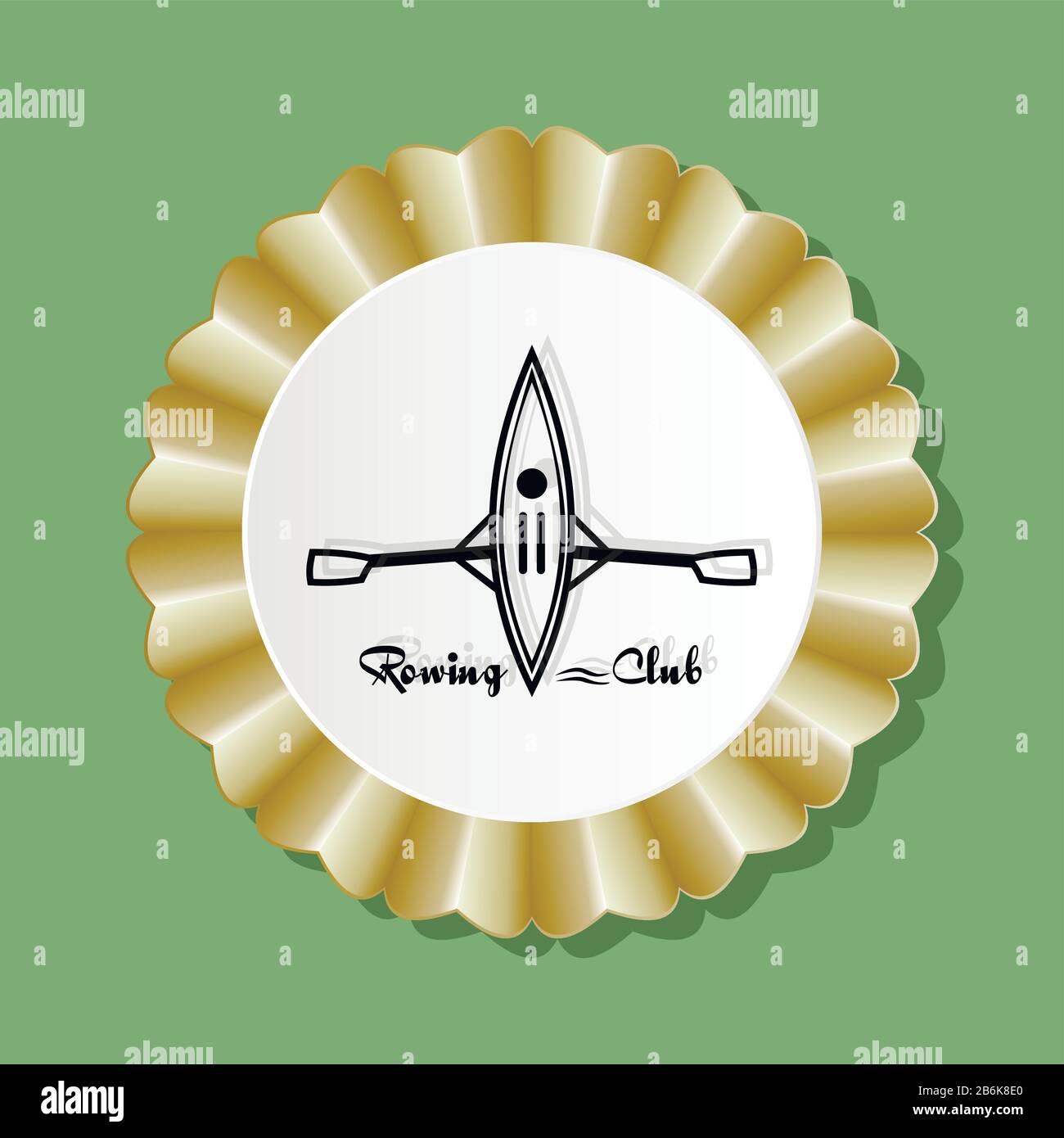 Black logo for rowing on a white background Stock Vector Image & Art ...