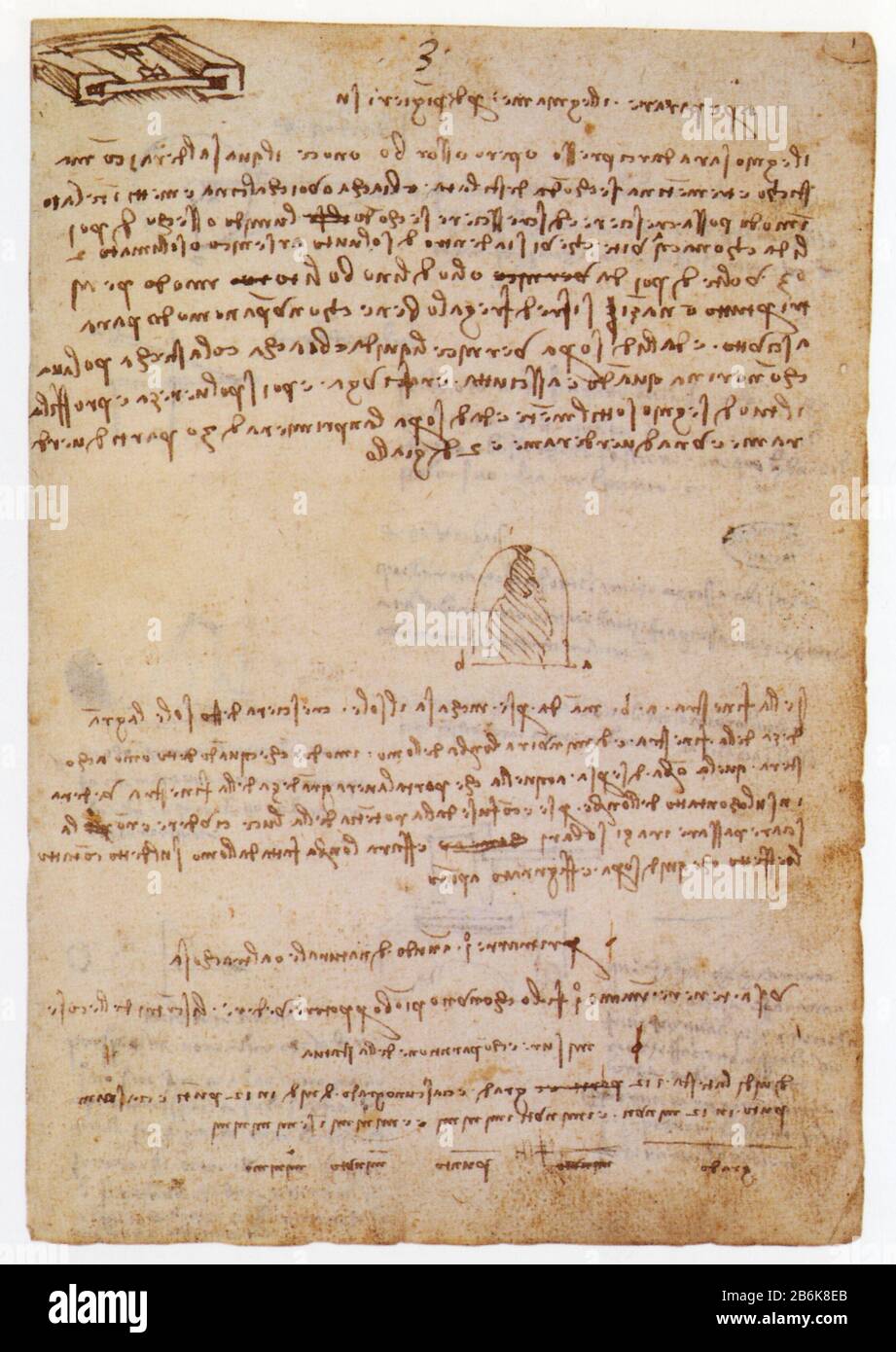 Leonardo da Vinci. Method for preparing a loom and studies on the ...