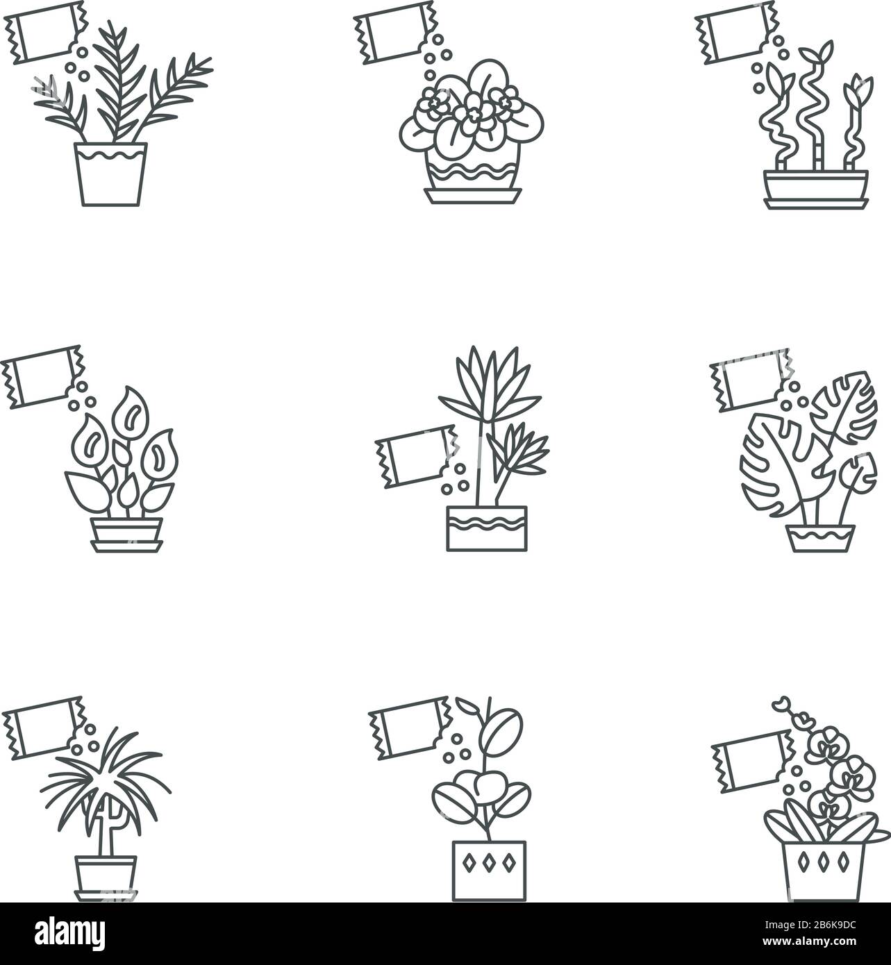 Feeding plants garden Black and White Stock Photos & Images - Alamy