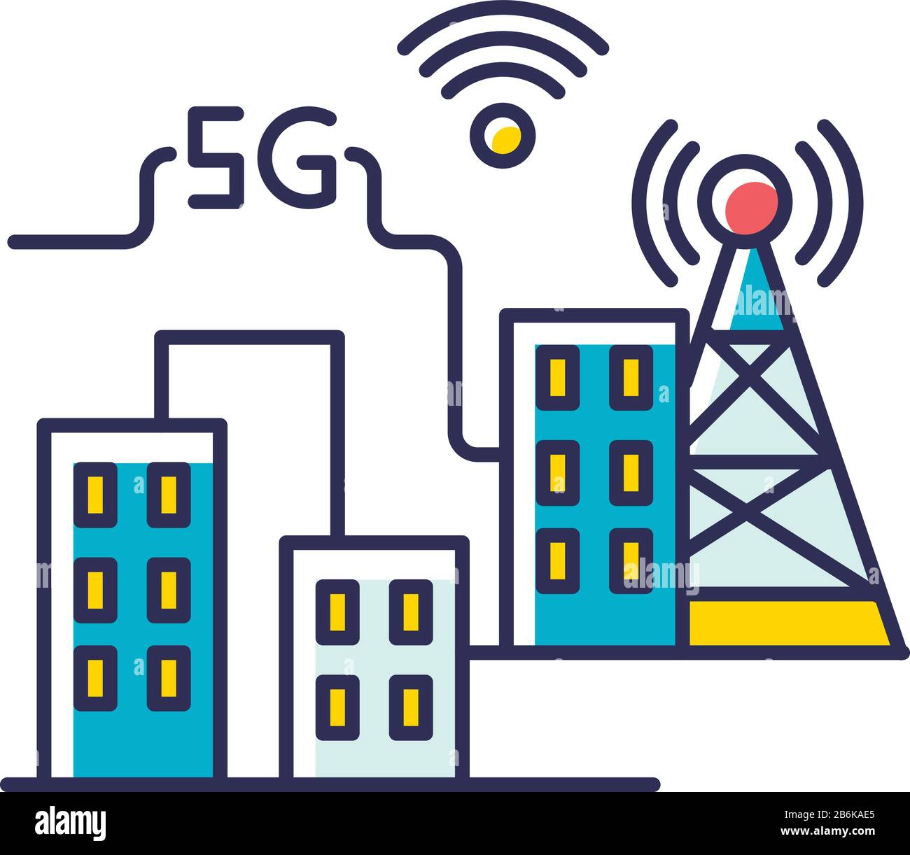 Fast broadband infrastructure Stock Vector Images - Alamy