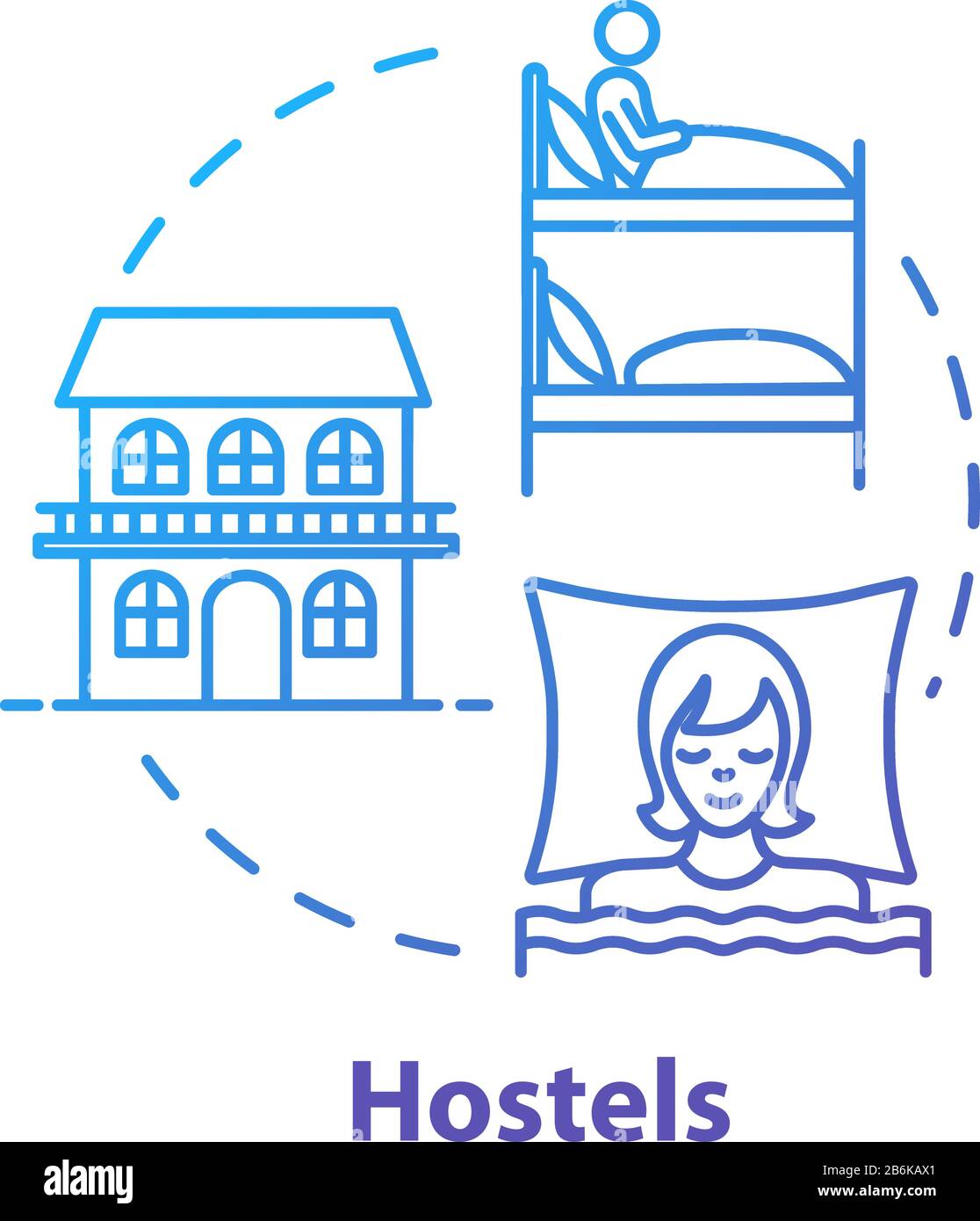 Budget accommodation Stock Vector Images - Alamy