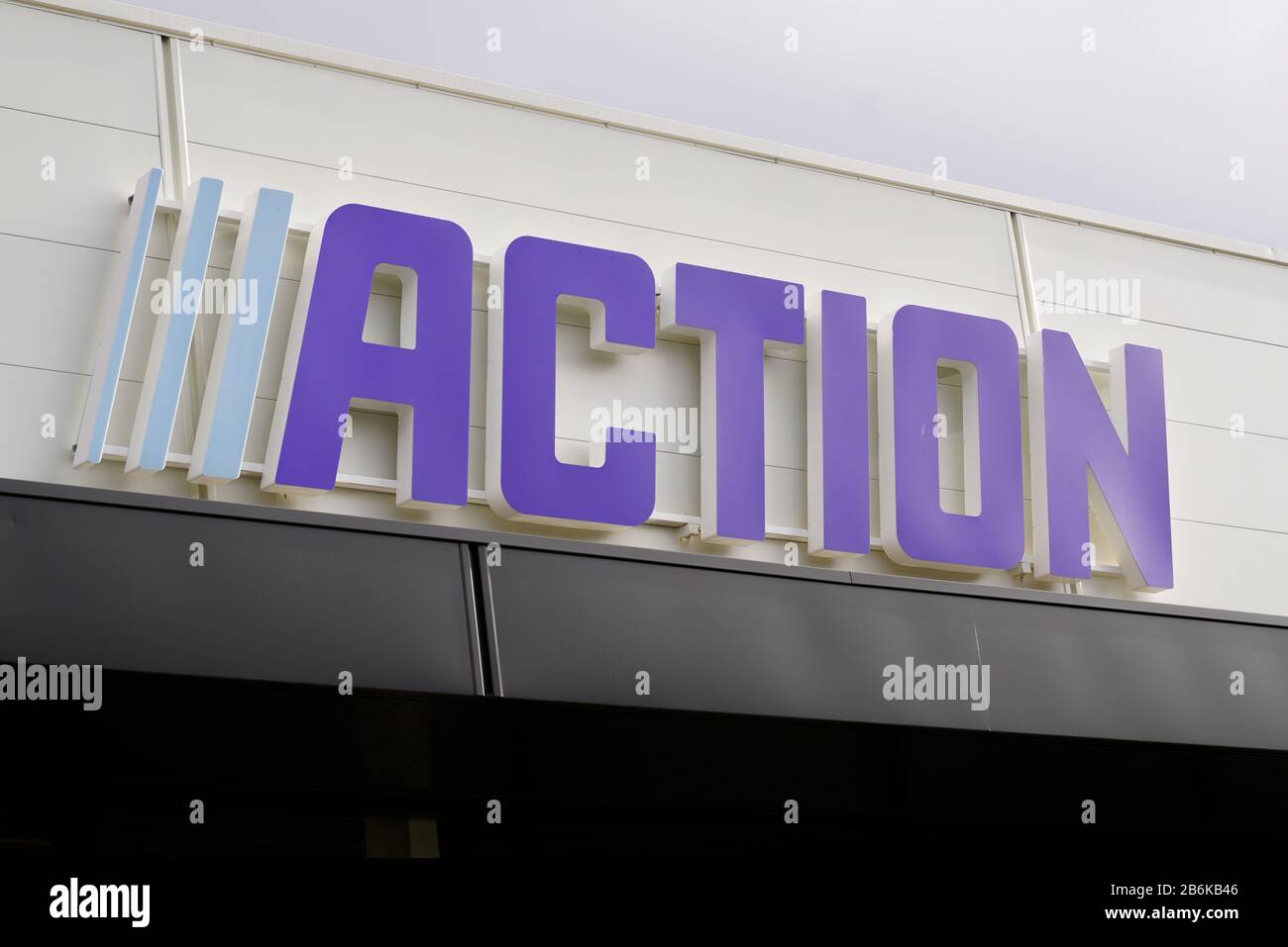 Bordeaux , Aquitaine / France - 01 15 2020 : Action store sign logo ...