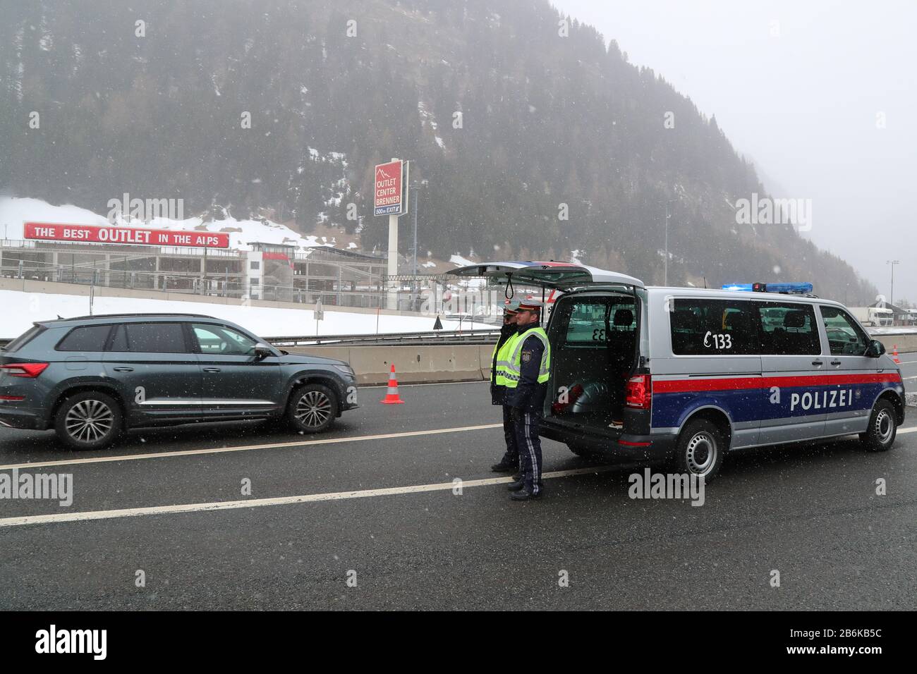 Coronavirus Outbreak Italy in Lockdown Border with Austria quarantine ...