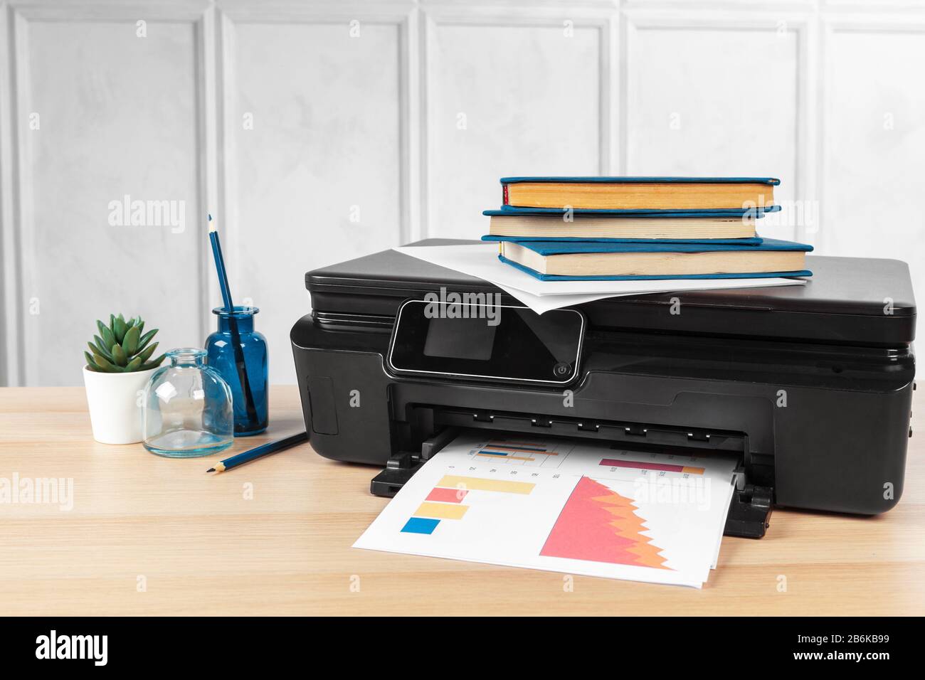 multi-function printer machine ready for printing, copy, scanning in ...