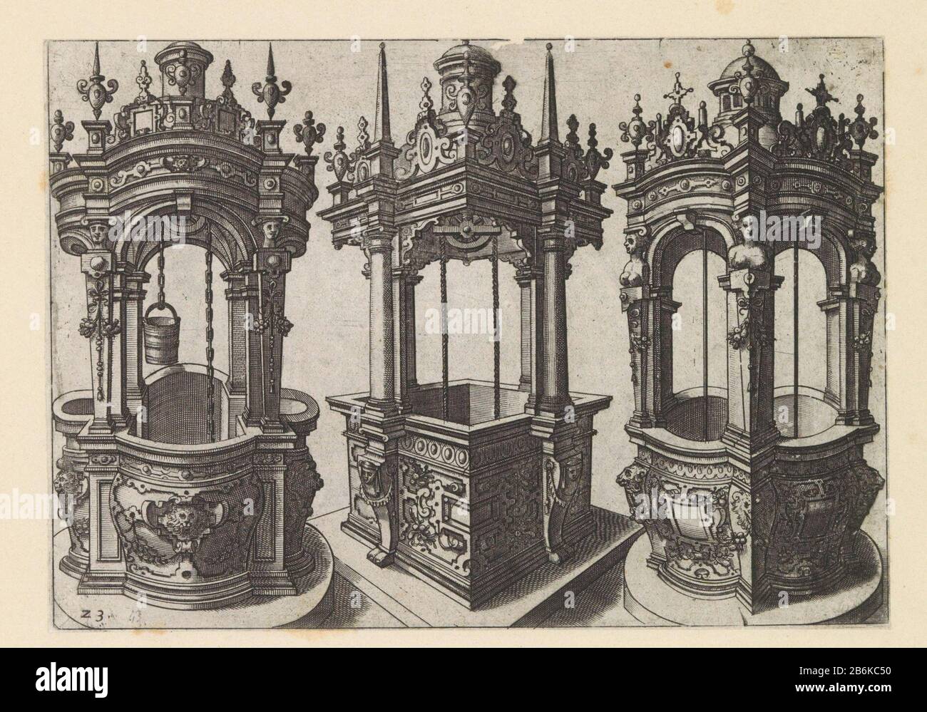 a pit with four semicircular bulging sides, a square pit in the corner ...