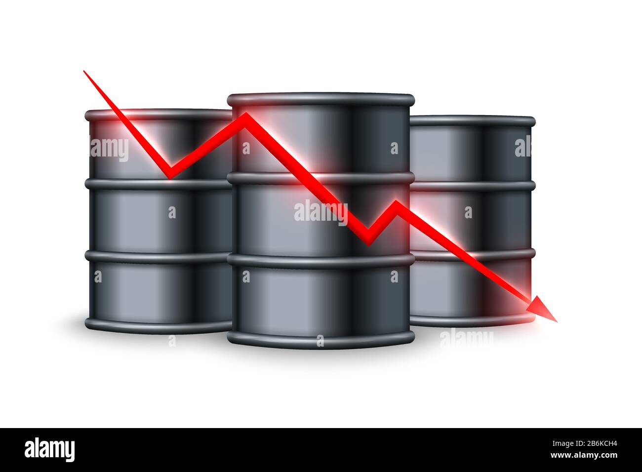 Oil price drop. Vector illustration Stock Vector Image & Art - Alamy