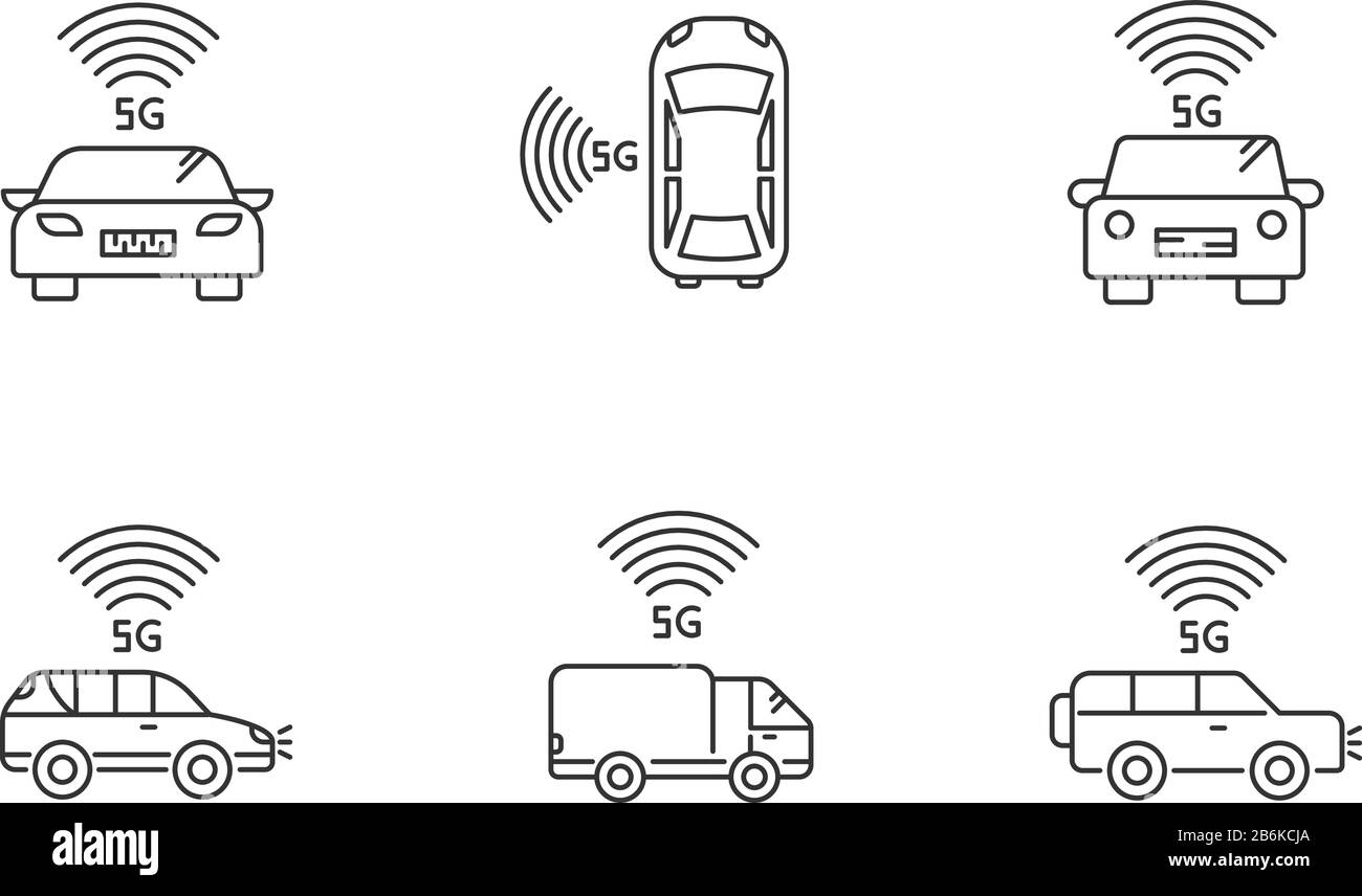 Self driving cars drawing Stock Vector Images - Alamy