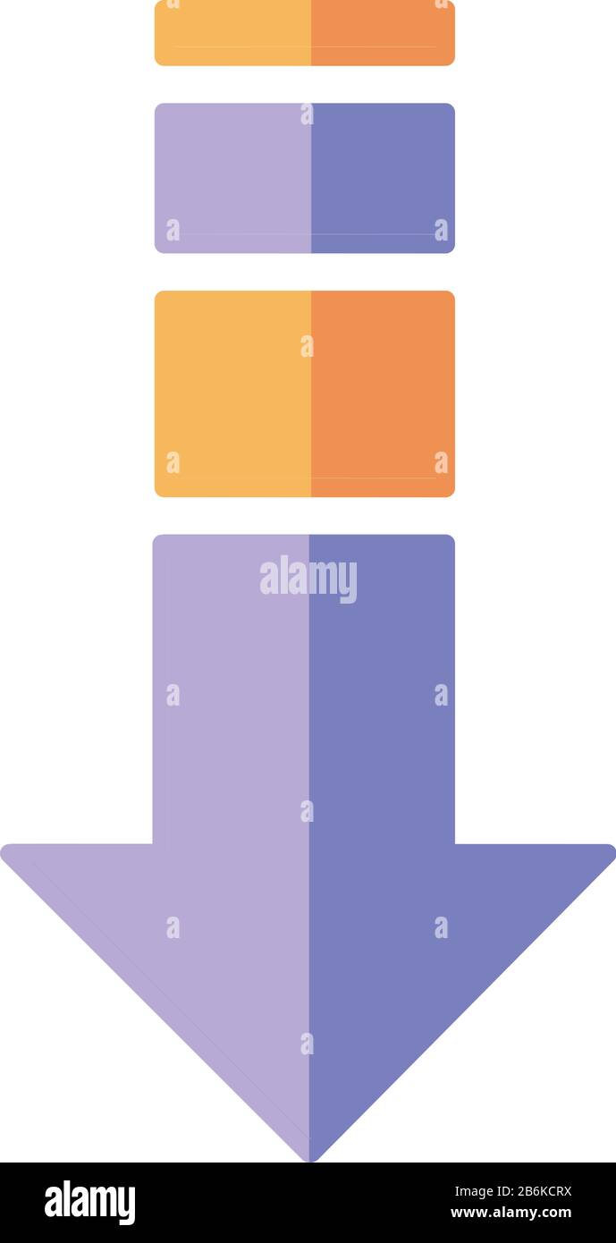 One way down Stock Vector Images - Alamy