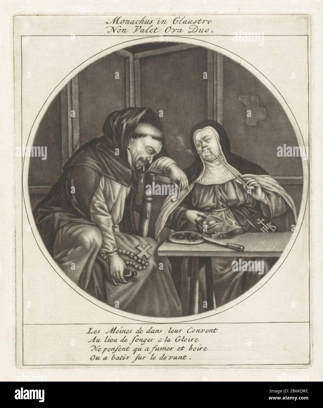 Drunk monk and smoking non Monachus in Glaustro Non Valet Ova Duo ...
