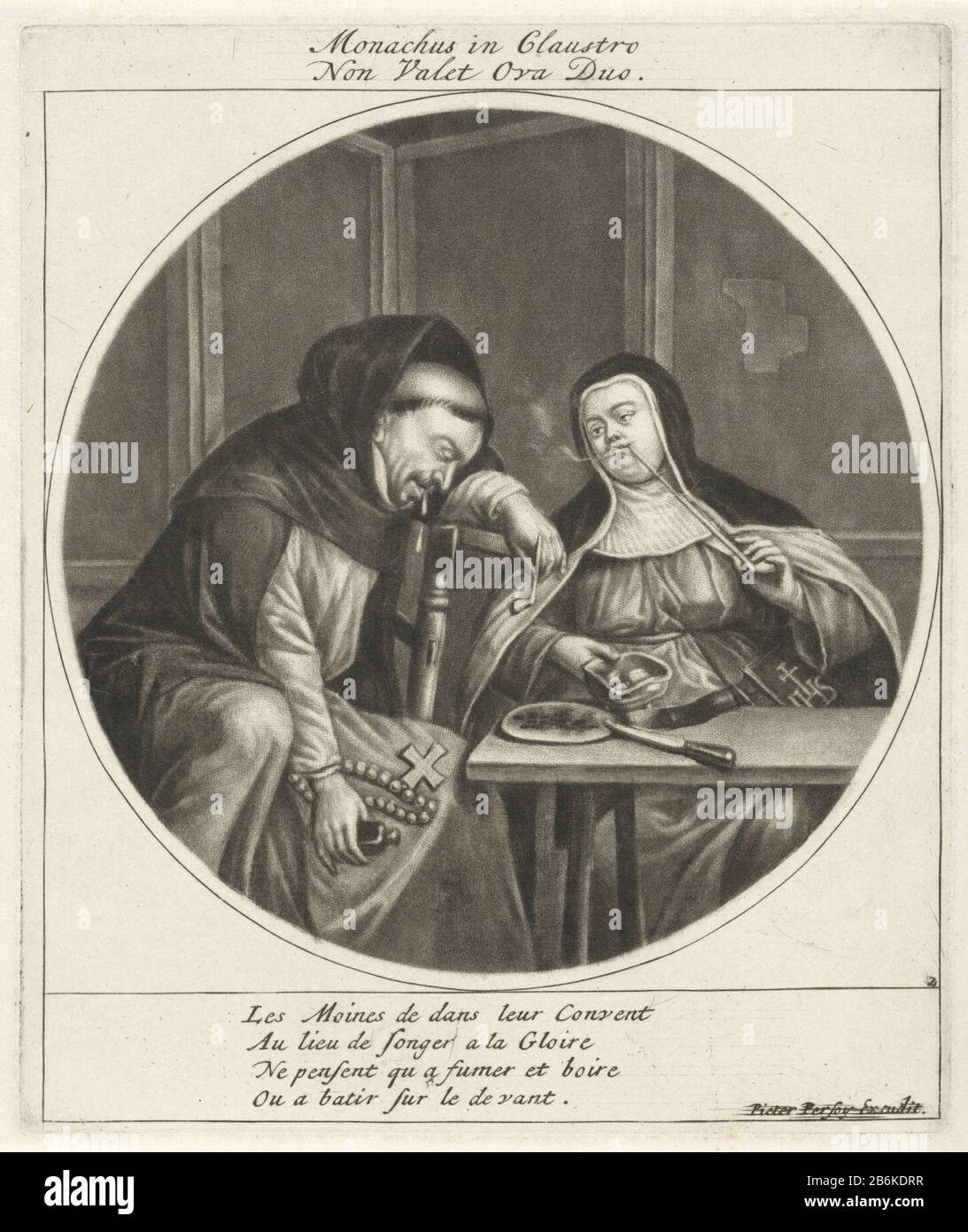 Drunk monk and smoking non Monachus in Glaustro Non Valet Ova Duo ...