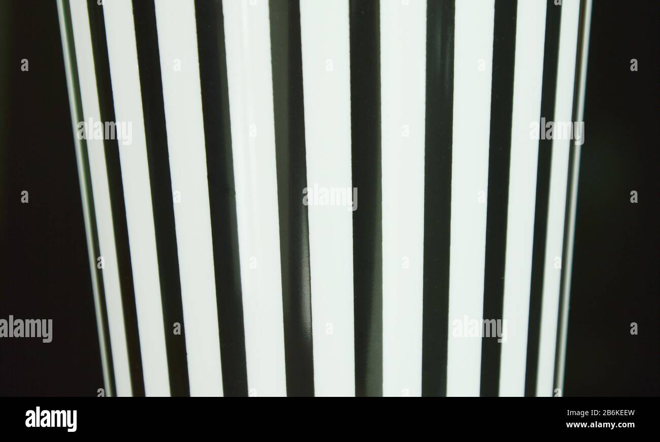 black and white vertical line on plastic cup Stock Photo - Alamy